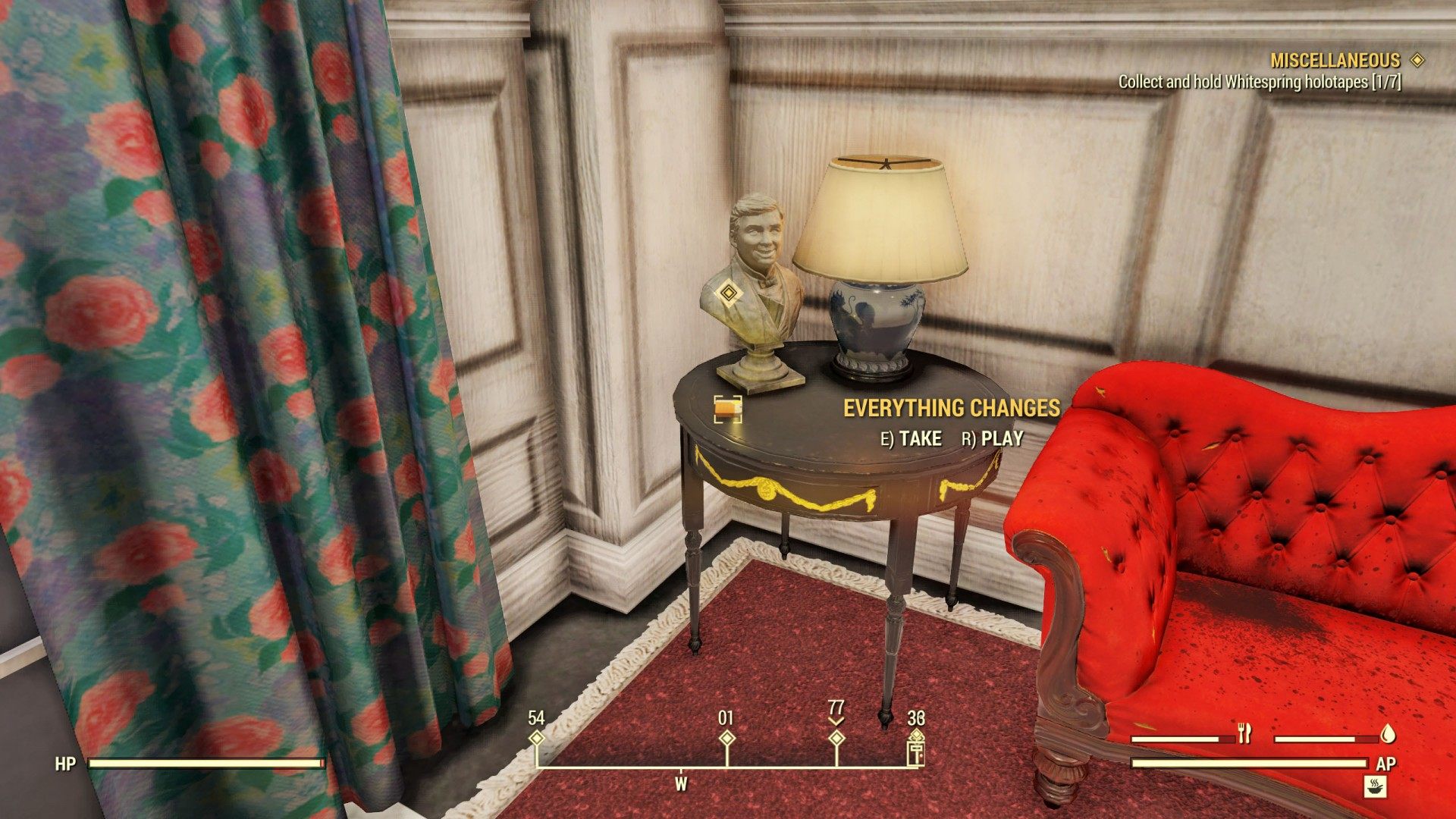 Whitespring Memoirs, Fallout 76 Quest